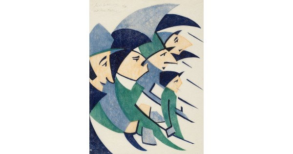 Sybil Andrews - Wet Race Meeting