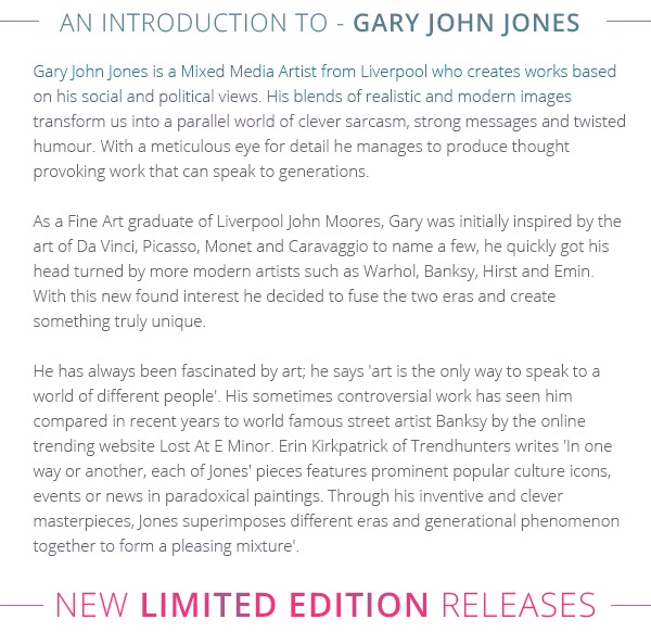 Gary John Jones - New Releases & Artist Introduction